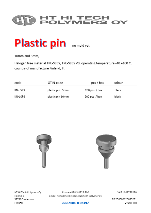 Cable glands, Small grommets, Plugs - HT HI TECH POLYMERS
